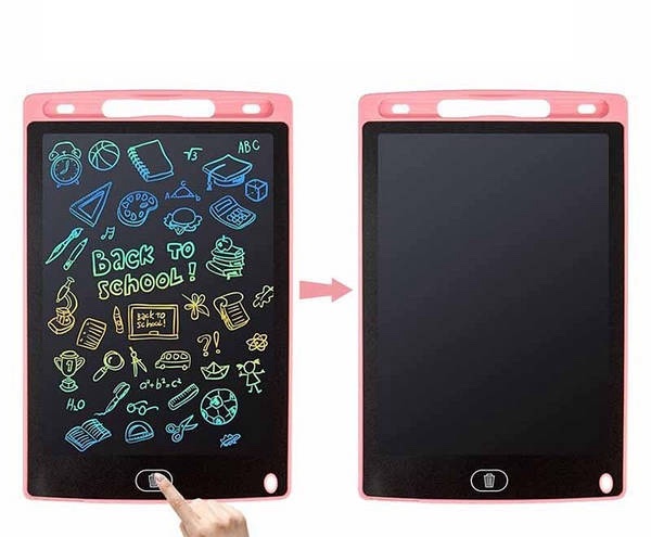 Tableta pentru copii, LCD, 20 Inch, Cu stilou, Negru,Roz,Albastru ...