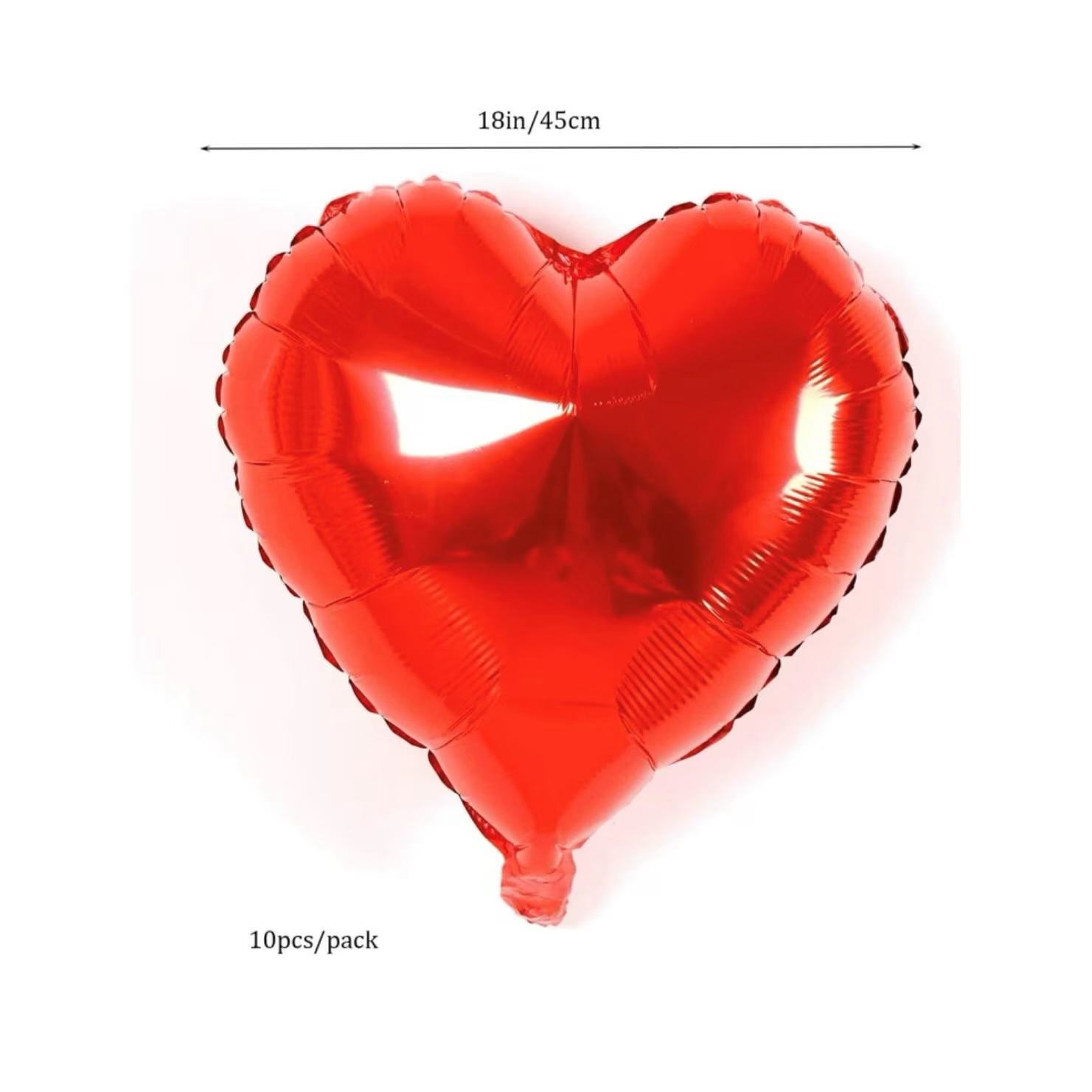 Set 5 inimi din folie Rosii cu Heliu – kinder.md