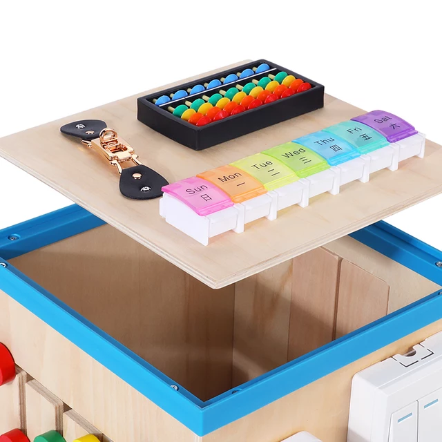 Busy Board Cub Logic din lemn – kinder.md