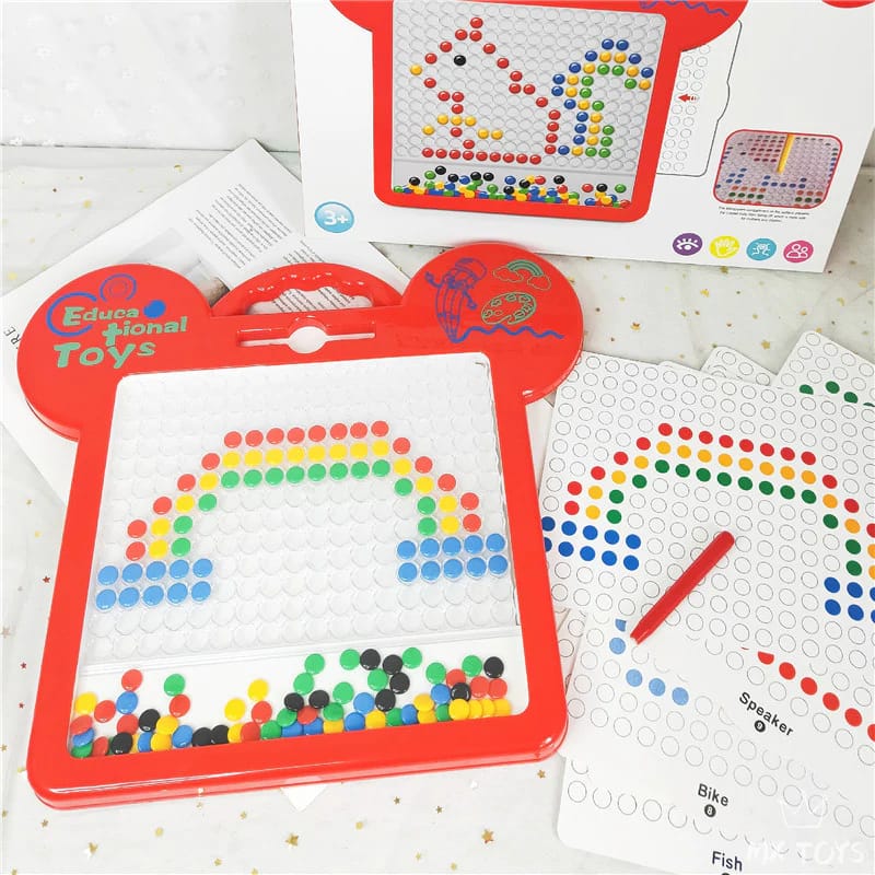 Mozaic Magnetic cu Stilou și fișe Ajutătoare – kinder.md