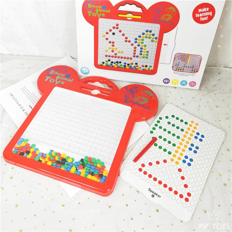 Mozaic Magnetic cu Stilou și fișe Ajutătoare – kinder.md